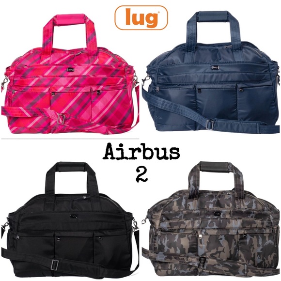 lug | Bags | Lug Airbus 2 Duffel Bag Brushed Black Or Indigo Blue Nwt ...